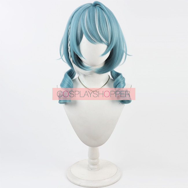 35cm Virtual YouTuber Shiranami Ramune Cosplay Wig for Sale