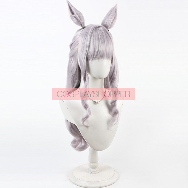 Purple 60cm Uma Musume Pretty Derby Gold Ship Cosplay Wig for Sale